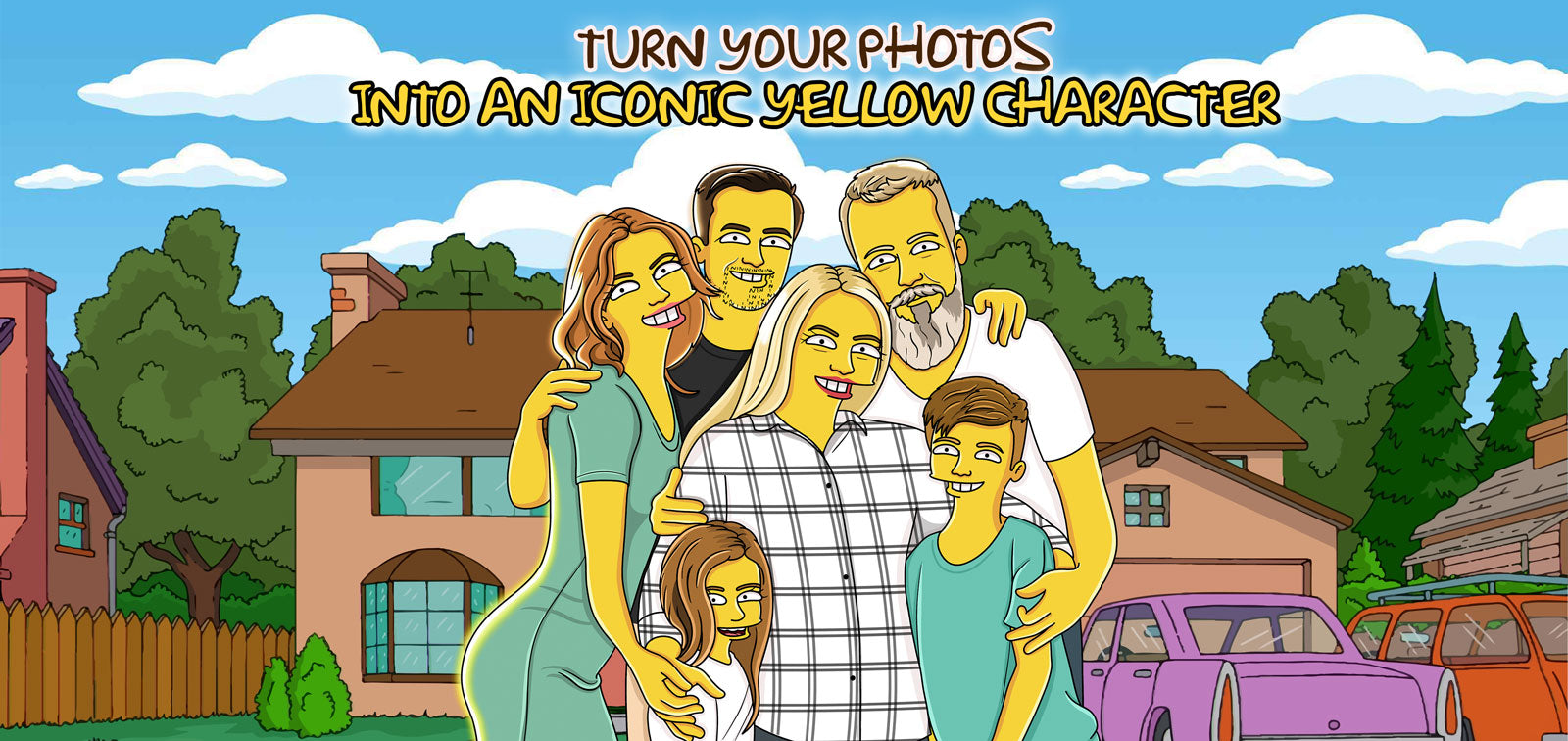 Turn Your Family into Simpsons with Our Custom Portraits – Simpsonize Me