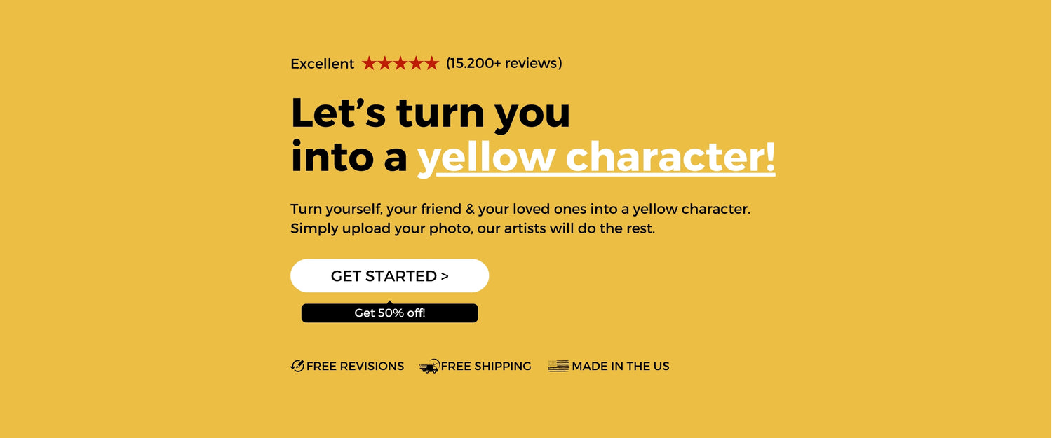 Simpsonize Me | Hand-Drawn Yellow Portraits